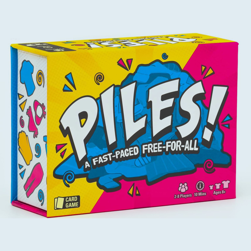Piles - Fast-Paced, Board Friendly Spot Card Game for Kids & Adults, 2 ...