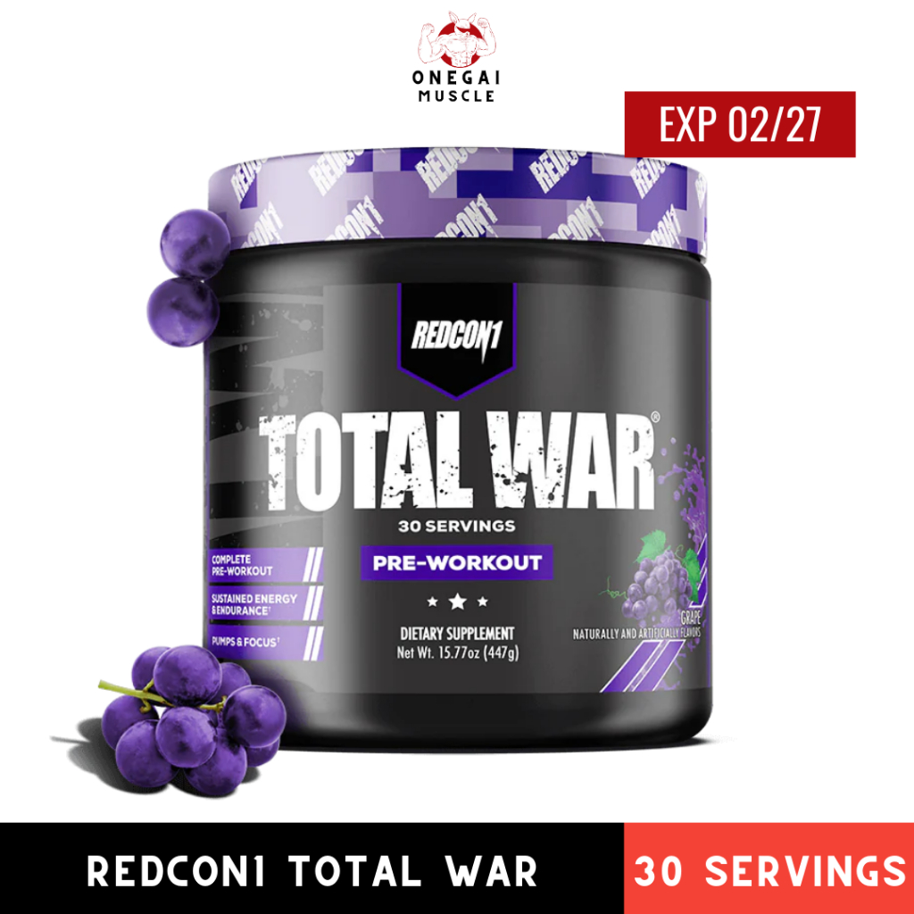 Redcon1 Total War - 30 servings, Pre workout, Redcon1, Total war ...