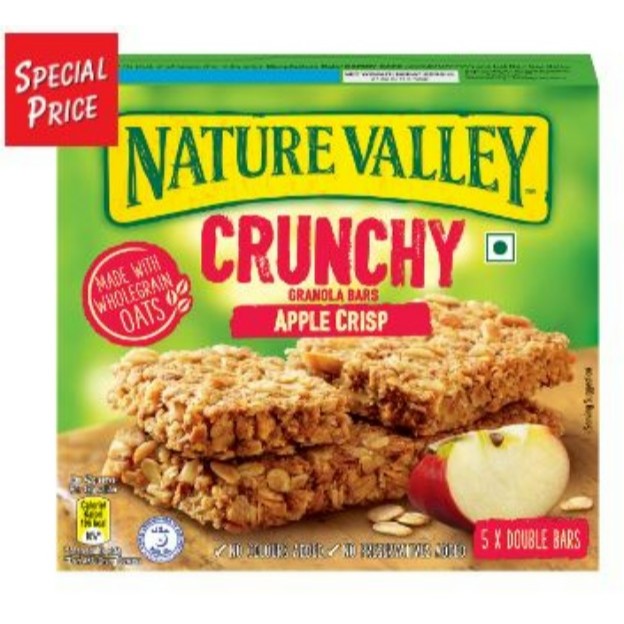 Nature Valley Crunchy Apple Crisp Granola Bars 5 Double Bar Packs ...