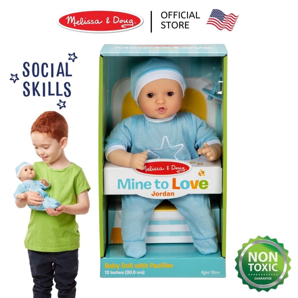 (ของแท้ USA) ตุ๊กตาเด็กทารก ตุ๊กตาชาย ขยับแขน ขาได้ Jordan Boy Baby ...