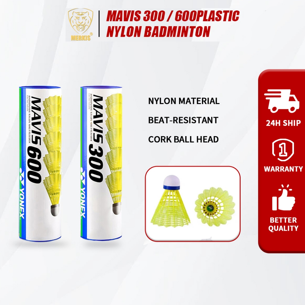 Mavis 300/600 ของแท้100% ลูกขนไก่ฝึกซ้อมบอลไนลอนแบดมินตัน แบดมินตัน ...