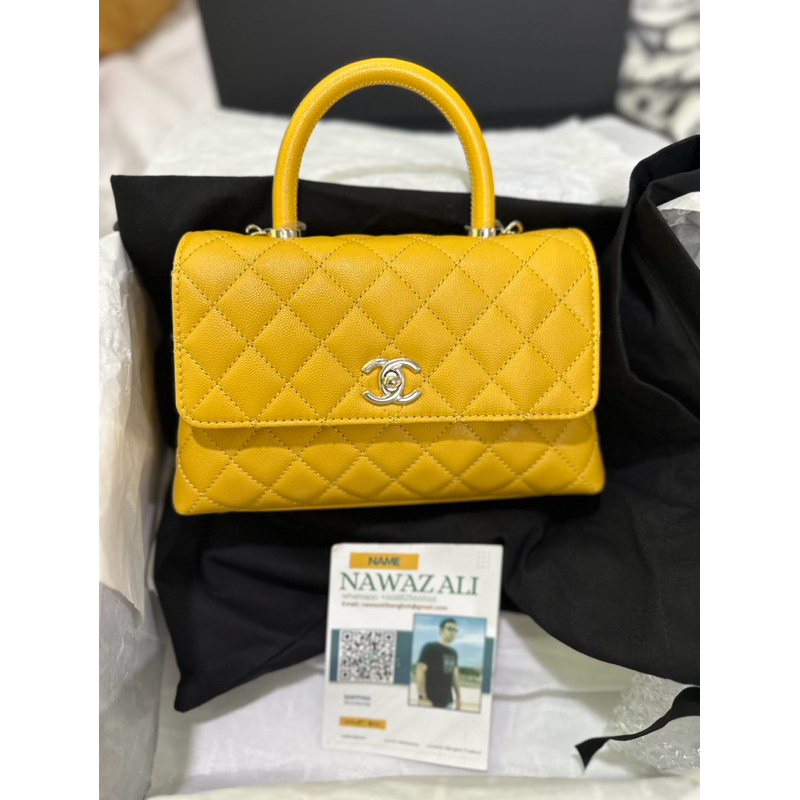 Chanel coco 9.5 yellow microchip | Shopee Thailand