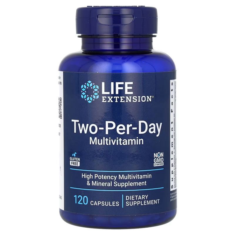 วิตามินรวม, Life Extension Two-Per-Day Multivitamin, 120 Capsules ...