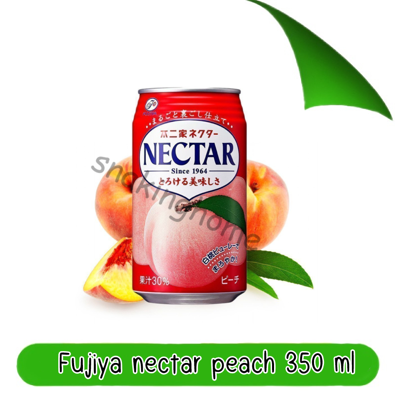 fujiya nectar Can เครื่องดื่มน้ำลูกพีชญี่ปุ่น น้ำผลไม้ 380ml & 350ml ...