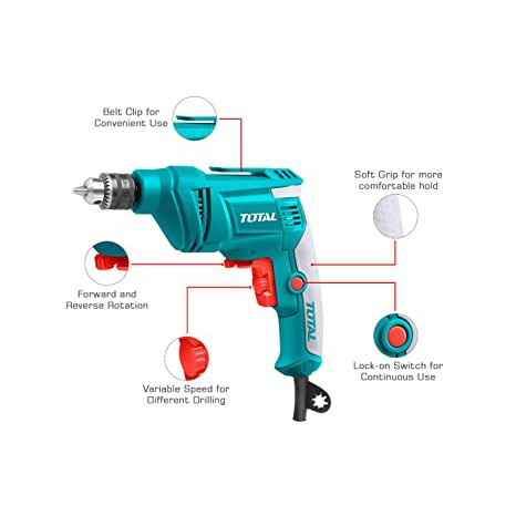 สว่านไฟฟ้า 1/4” TOTAL TD45656 | Shopee Thailand