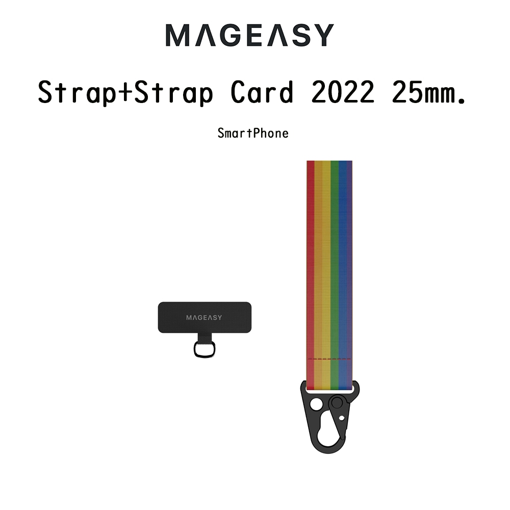 Mageasy Strap+Strap Card 2022 25mm. สายคล้องคอและคาดตัวเกรดพรีเมี่ยม สายสำหรับ SmartPhone ...