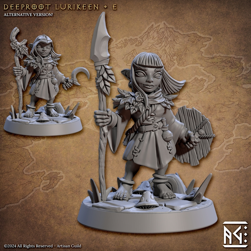 Deeproot Lurikeen E - Deeproot Lurikeen - Humanoid Gnome / 32mm scale ...
