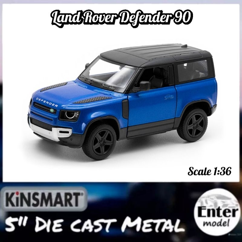 KINSMART โมเดลรถเหล็ก Land Rover Defender 90 ยาว12.5cm Scale1/36 ...