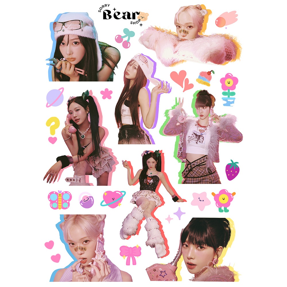 อัพเดตลายใหม่ aespa Sticker Die-Cut สติ๊กเกอร์ aespa ไดคัท กันน้ำ/เร ...