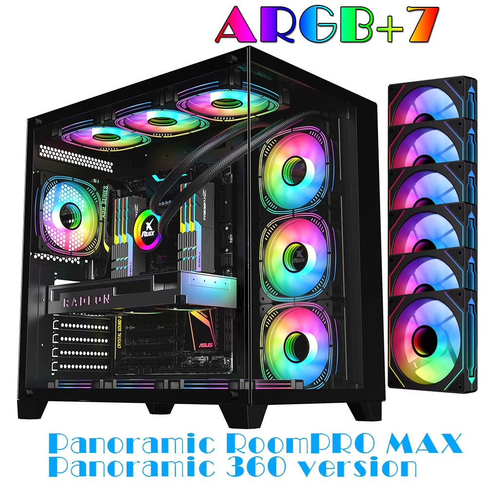 เคสคอมพิวเตอร์ PRO สำหรับห้องซีวิวเคสเดสก์ท็อปสีขาว ATX ห้องซีวิว 360 ...