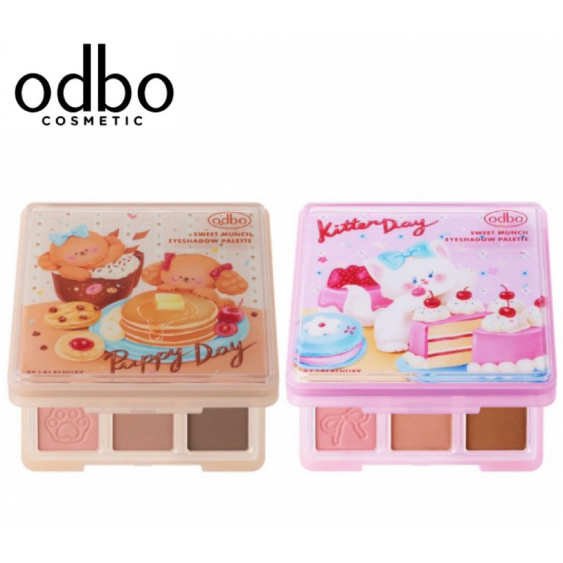 ODBO SWEET MUNCH EYESHADOW PALETTE โอดีบีโอ สวีท มันช์ อายแชโดว์ พาเลท OD2024 | Shopee Thailand