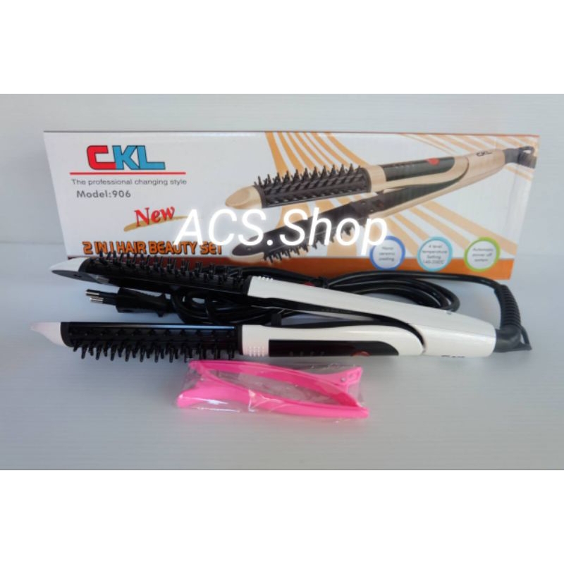 (คละสี) CKL รุ่น 906 เครื่องหนีบผม 2 IN 1 เครื่องม้วนผม | Shopee Thailand
