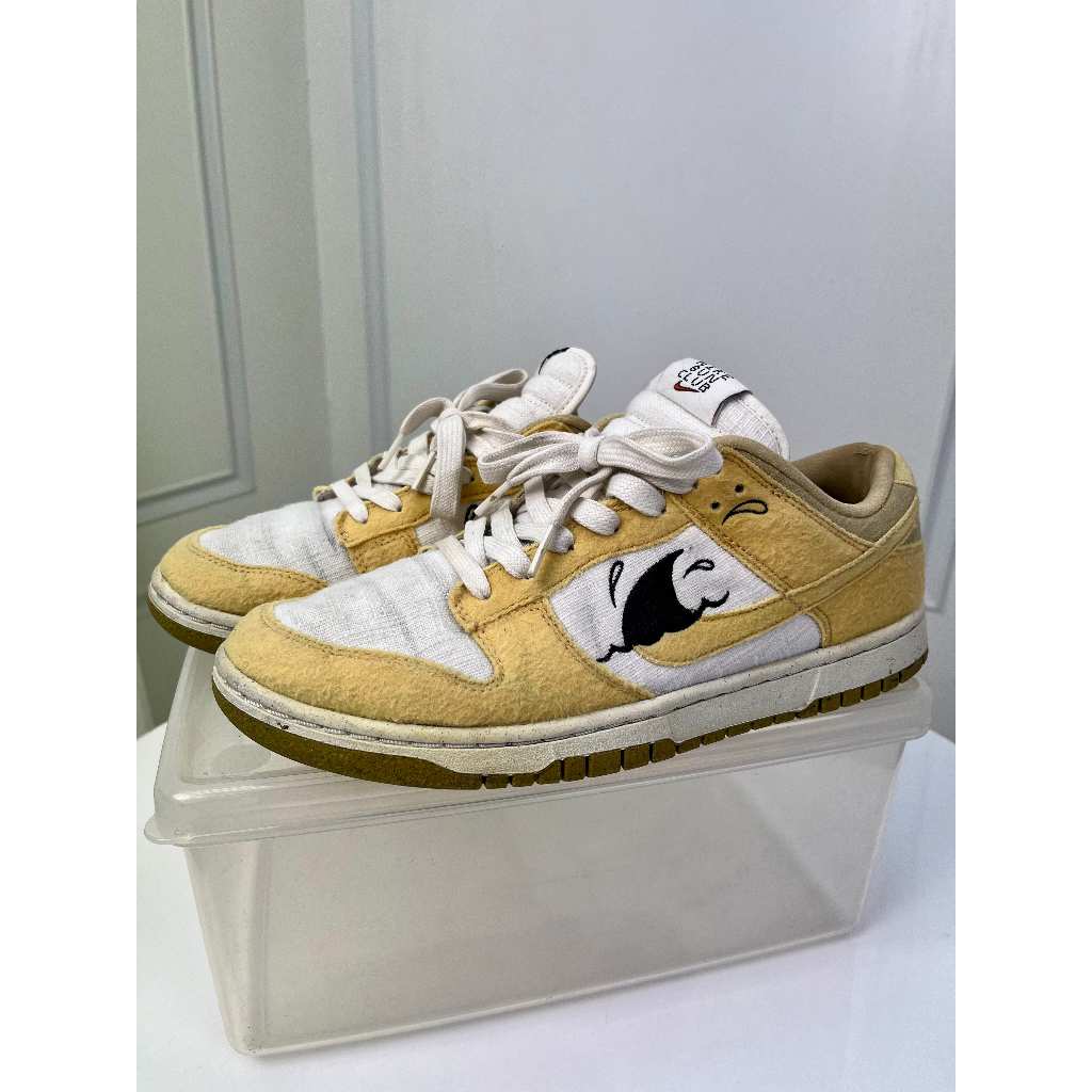 พร้อมส่ง มือสอง แท้100% รองเท้า NIKE DUNK LOW RETRO SUN CLUB "WHEAT ...