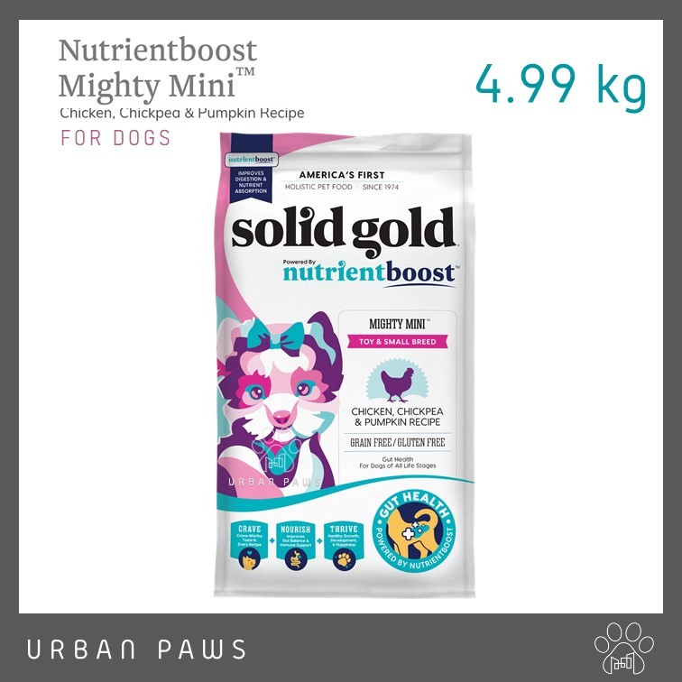 [EXP 08/25] อาหารสุนัข Solid Gold - Mighty Mini Chicken สูตรไก่ สำหรับสุนัขพันธุ์เล็ก ขนาด 4.99 ...