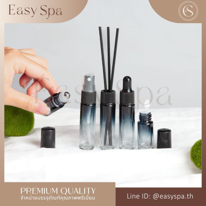 ขวดอโรม่า 5 ML 10 ML 15ML ขวดดิฟฟิวเซอร์ดรอปเปอร์ ก้านน้ำหอม reed diffuser ก้านไม้ไฟเบอร์ ขวดหยด ...
