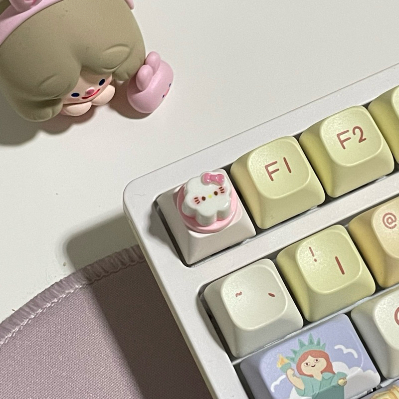 [keycaps] คีย์แคป Totoro พุดดิ้งSanrio สำหรับ Mechanical Keyboard ...