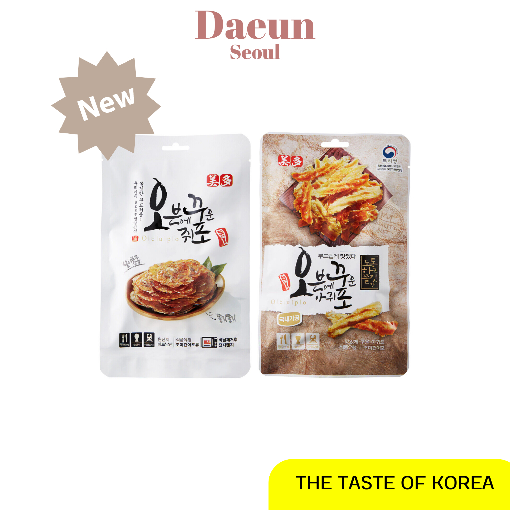 Mida Korean Oven-roasted Dried Filefish Monkfish Jerky Snack ปลาหมึก ...