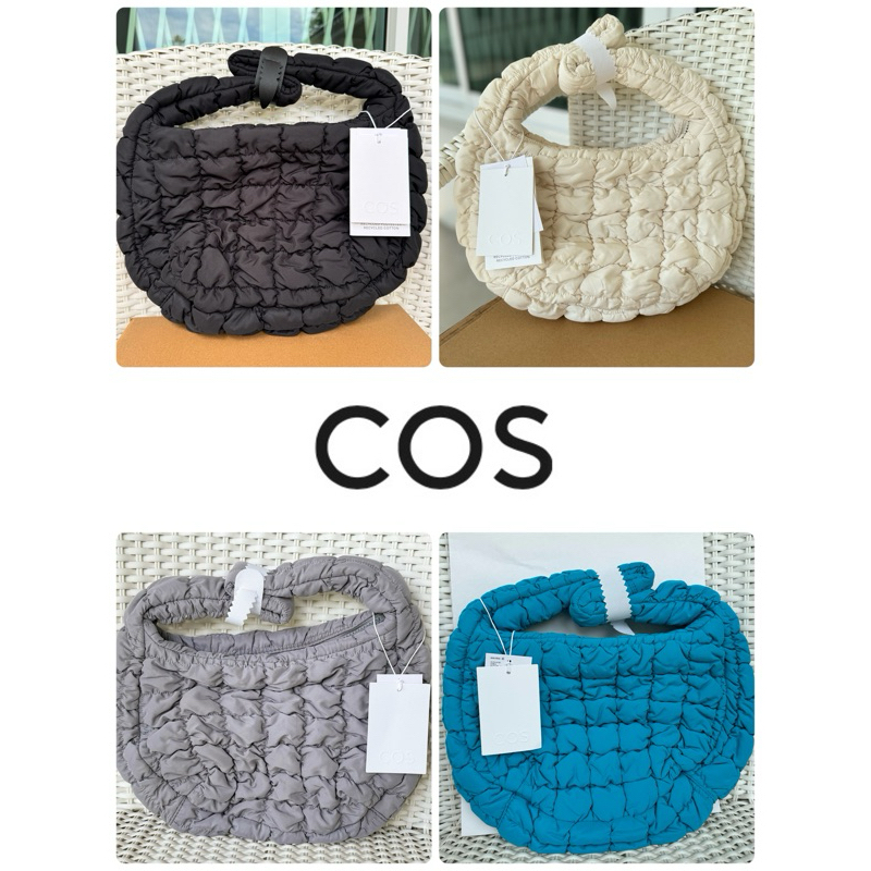 *พร้อมส่ง*กระเป๋า COS Mini Quilted Bag สี Black/ Off-White (STONE ...