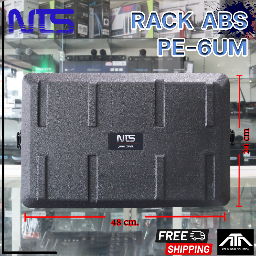 RACK ABS PE-6UM NTS แร็ค NTS รุ่น PE-6UM โพลีเอทิลีน ลึก15นิ้ว 6U | Shopee Thailand