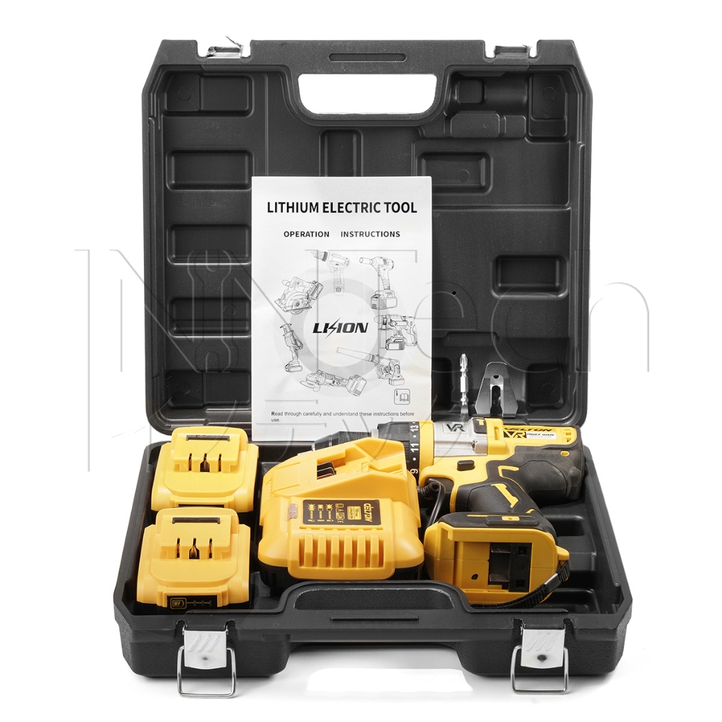 DELTON สว่านไร้สาย 3 ระบบ 199V มอเตอร์ไร้แปรงถ่าน Brushless Motor แบตเตอรี่พาวเวอร์แชร์ VR ...