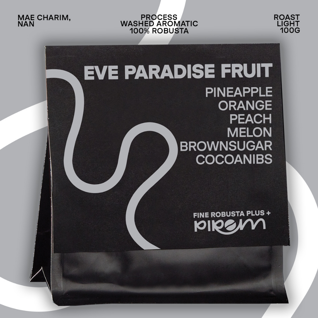 Pirom Coffee เมล็ดกาแฟ คั่วอ่อน Fine Robusta Plus Eve Paradise Fruit ...