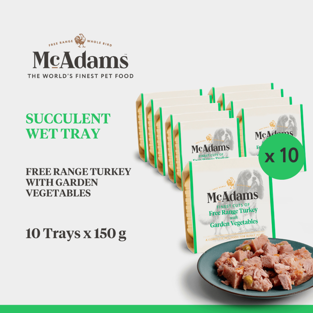[10 Trays] McAdams Wet Trays Turkey with Garden Vegetable 150 g อาหาร ...