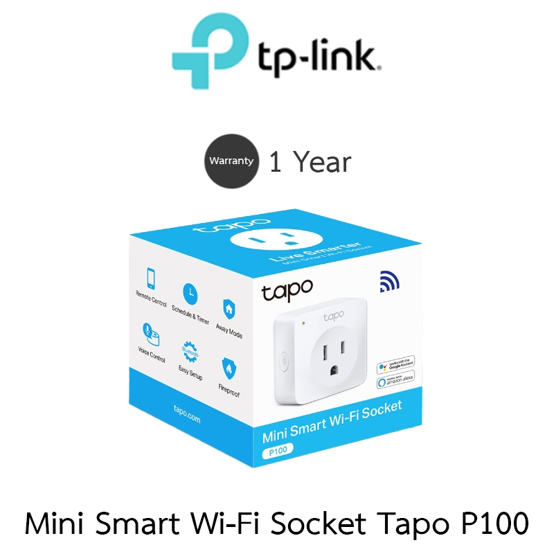 TP-LINK สมาร์ทปลั๊ก Mini Smart Wi-Fi Socket รุ่น Tapo P100 | Shopee ...