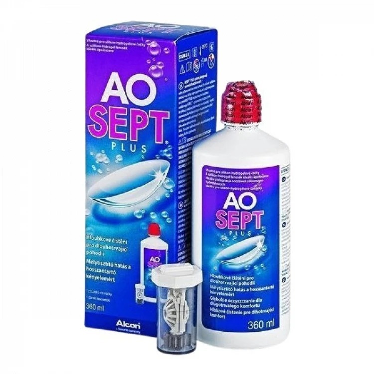 Alcon AOSEPT PLUS น้ำยาทำความสะอาดคอนแทคเลนส์ ( 360 ml. ) | Shopee Thailand