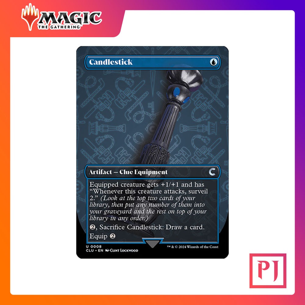 [MTG] Candlestick (Borderless) [CLU] [BLUE] [UNCOM] [NORMAL] [ENG ...
