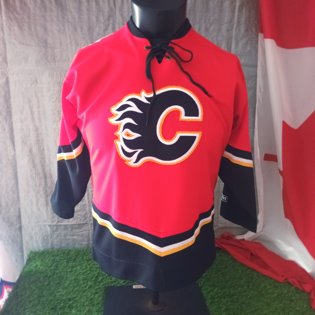 เอ็นเอชแอล คัลการี เฟลมส์ เสื้อฮ็อกกี้น้ำแข็ง ไซส์ m อ่านข้อมูล NHL ...