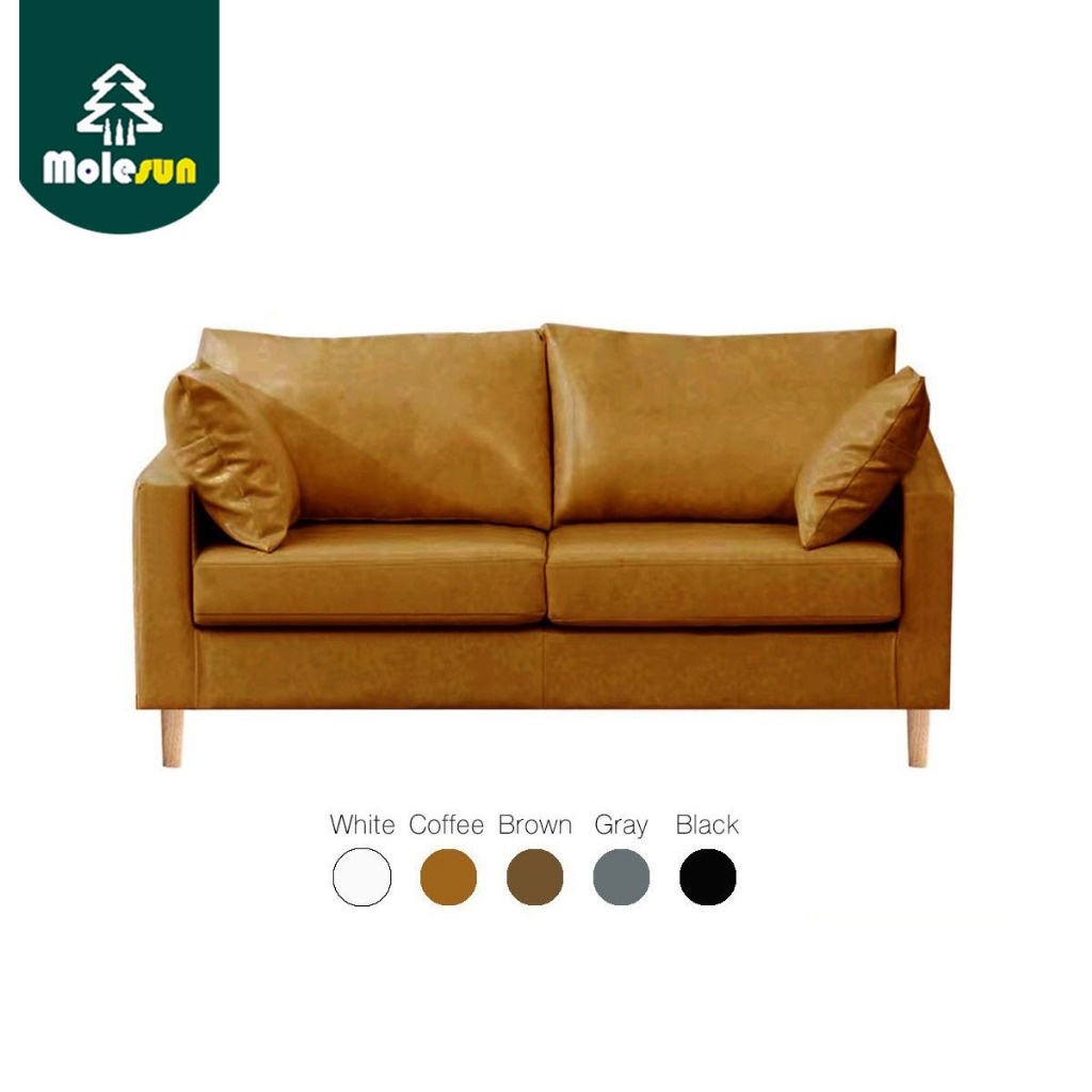 MOLESUN โซฟาหนัง สไตล์ญี่ปุ่น นุ่มแน่นนั่งสบาย | Shopee Thailand