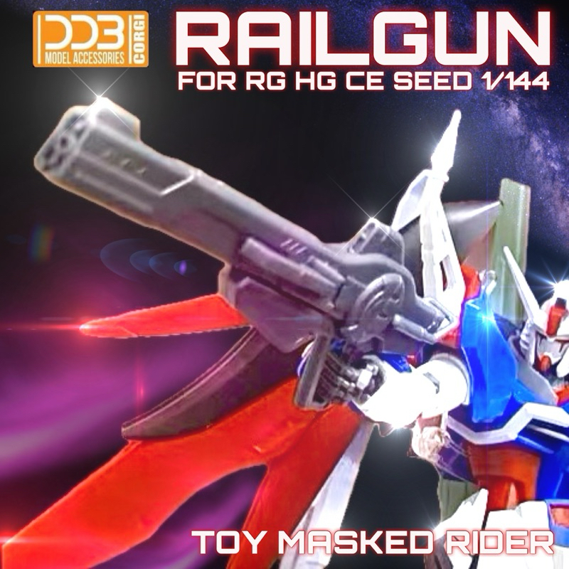 🟦พร้อมส่ง DDB Model 1/144 Railgun Weapon Upgrade Kit for RG/HG Seed ...