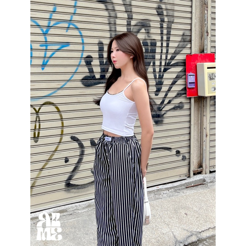 Aimee.co.th | Aimee Daily Boxer Trousers | กางเกงขายาวลายทาง สไตล์ ...