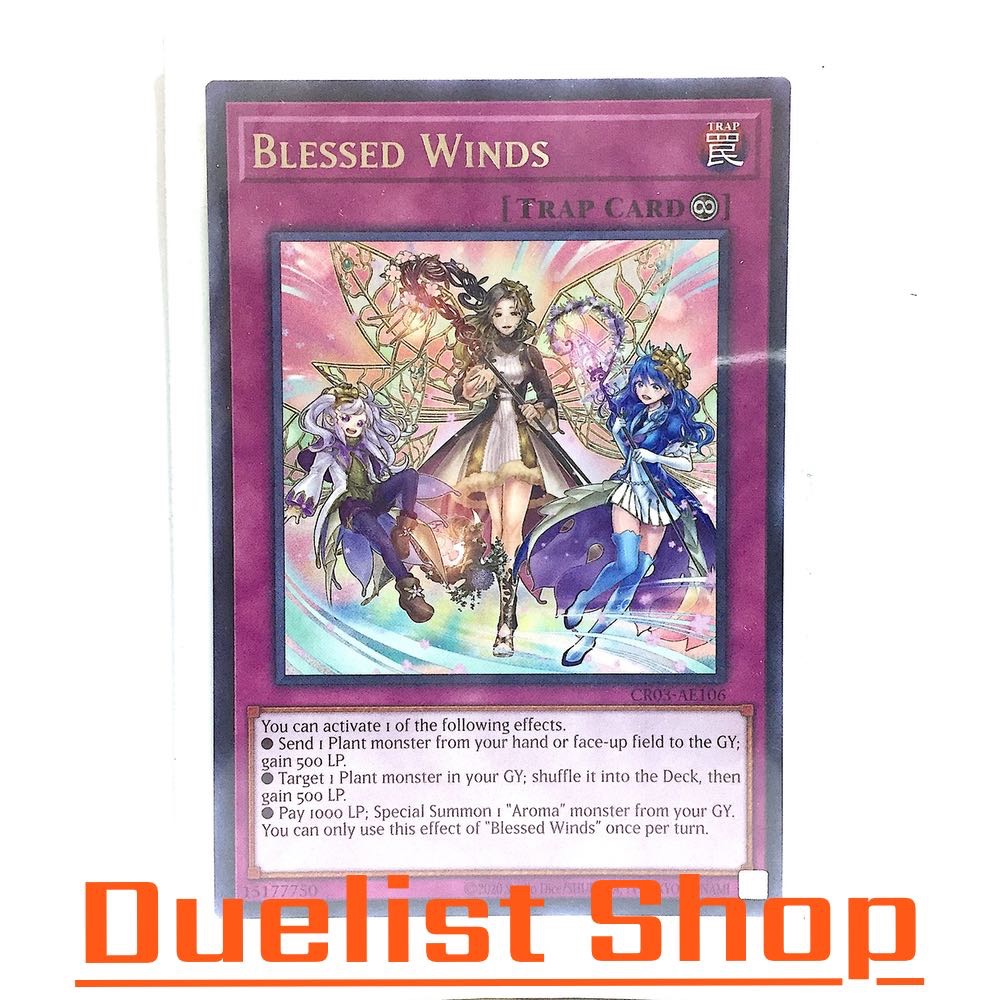 Blessed Winds (R) Trap [Continuous] ชุด CR03-AE106 การ์ดยูกิโอ (Yu-Gi-Oh!) OCG Asia ENG | Shopee ...