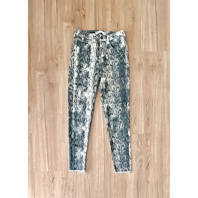 zara denim snake print | Shopee Thailand