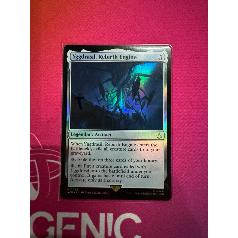 MTG Universes Beyond: Assassin's Creed Foil: Yggdrasil, Rebirth Engine ...