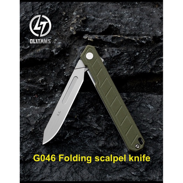 G046 Mecha Mini Slim Folding Scalpel with 5pcs #24 and 5pcs #60 G11 ...