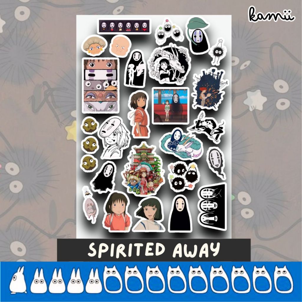 Studio Ghibli - สติกเกอร์ Studio Ghibli เคลือบกันน้ำ - KAMII | Shopee ...
