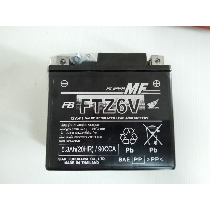 แบตเตอรี่ FTZ6Vฮอนด้าแท้ | Shopee Thailand