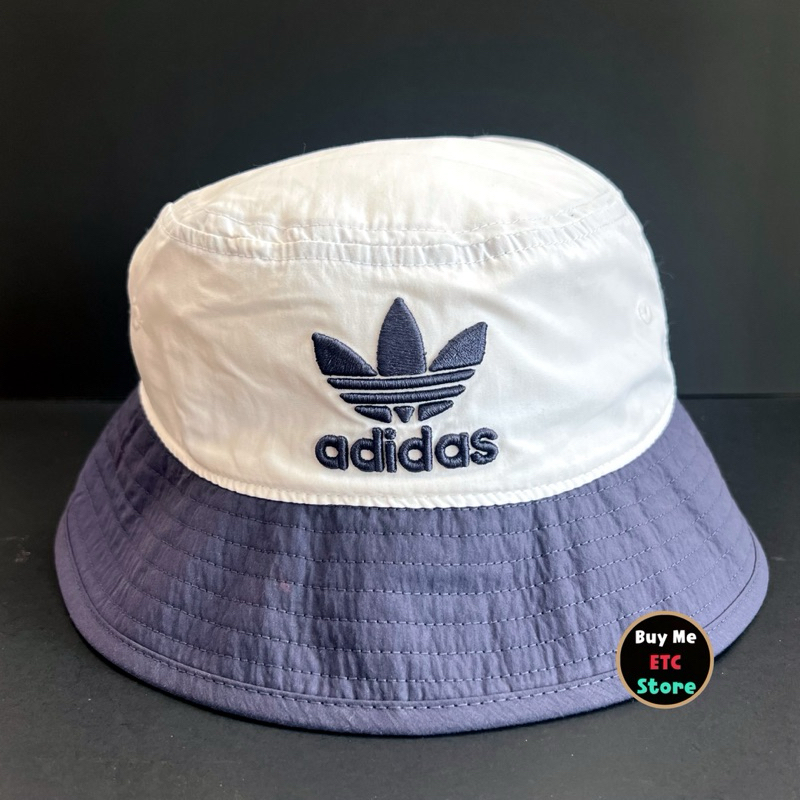 มือสองของแท้ หมวก Adidas Adicolor Archive Bucket Hat White ของแท้ 100% ...