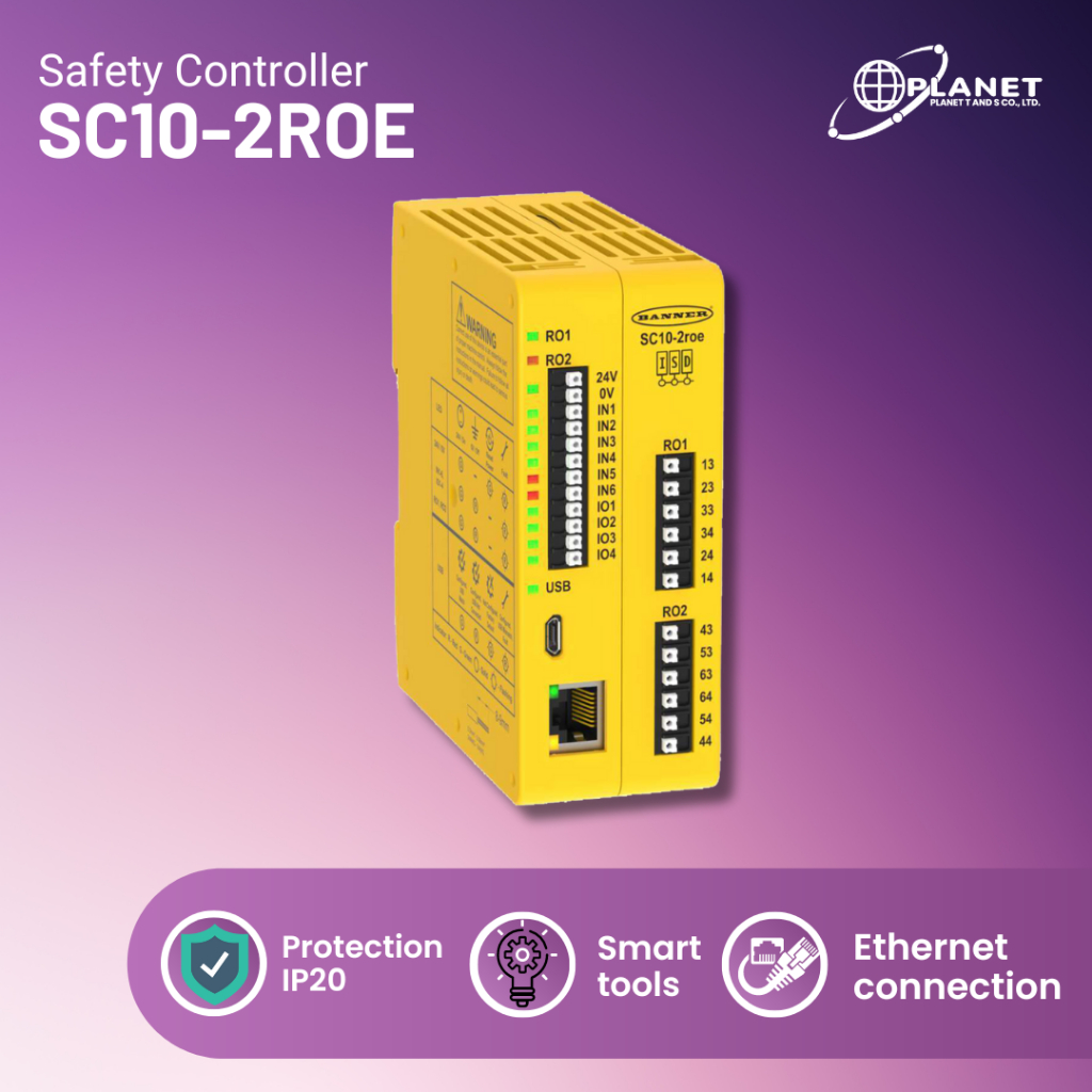 SAFETY CONTROLLER SC10-2ROE อุปกรณ์ควบคุมความปลอดภัย(ออกใบกำกับภาษี ...