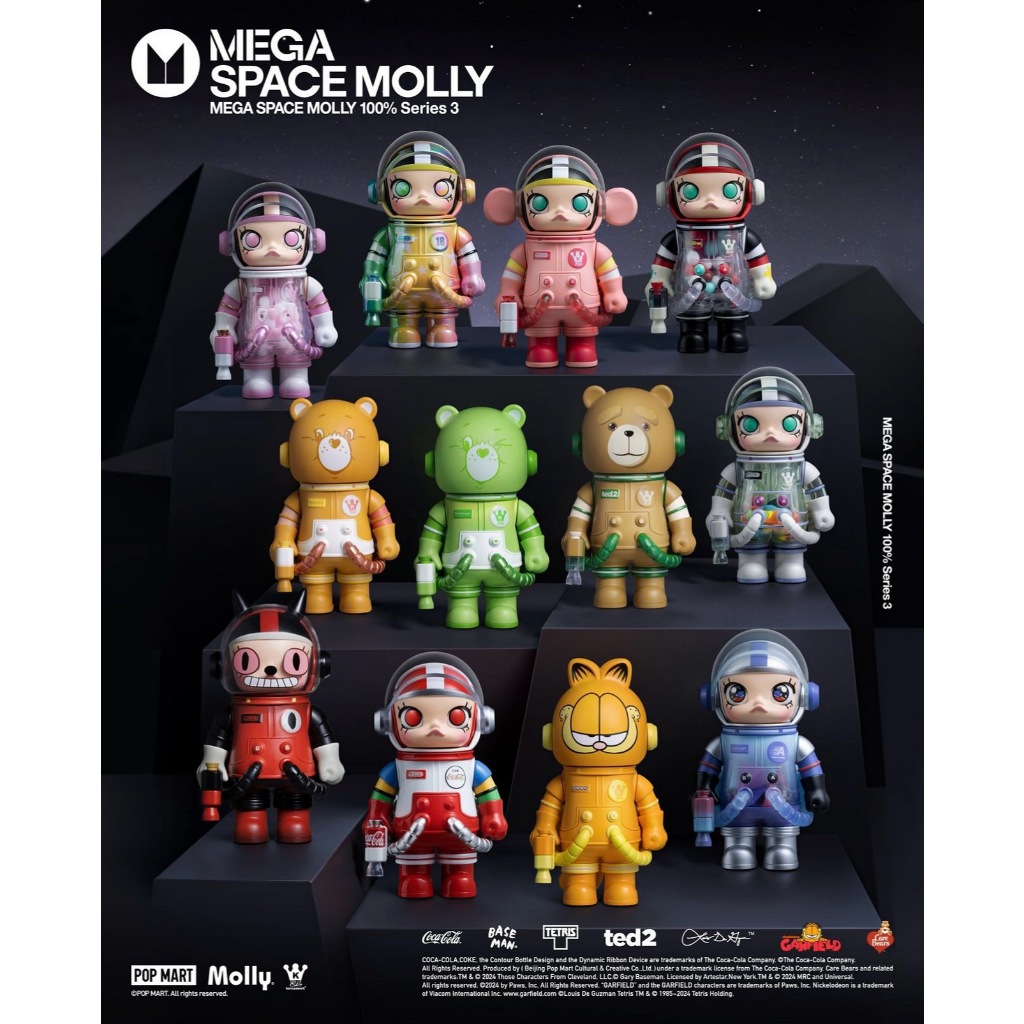 (พร้อมส่งในไทย) MEGA SPACE MOLLY V.3 100% ของแท้ popmart กล่องสุ่ม ...