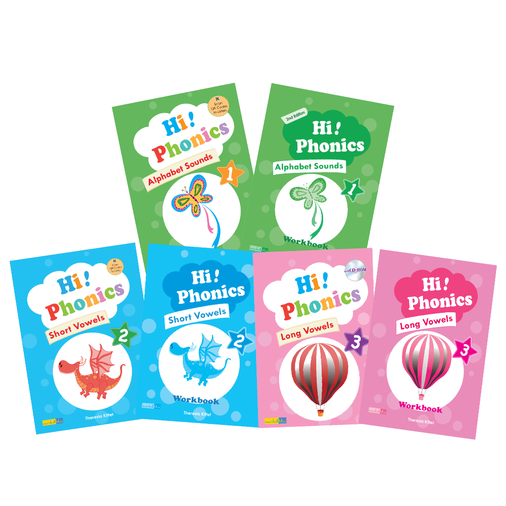 โฟนิคส์ ชุดอ่านออกเขียนได้ Hi! Phonics - Basic Set แบบเรียน +CD/Audio ...