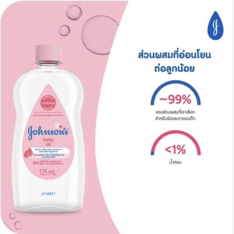 Johnson Baby Oil Regular 125ml. | Shopee Thailand
