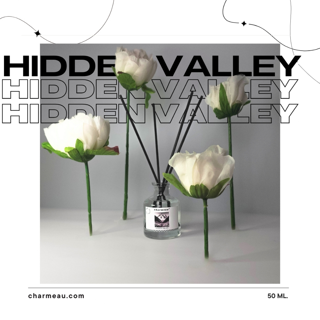 (พร้อมส่ง) Charmeau Reed Diffuser กลิ่น Hidden Valley ขนาด 50 ml. ก้าน ...