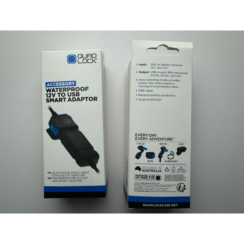 Quad Lock® Waterproof 12V To USB Smart Adaptor | Shopee Thailand