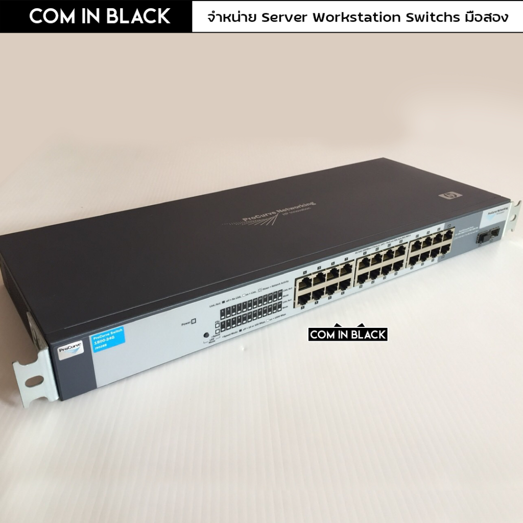 HP 1800-24G (J9028B) 24-Ports 10/100/1000Base-T +2 x SFP (mini-GBIC ...