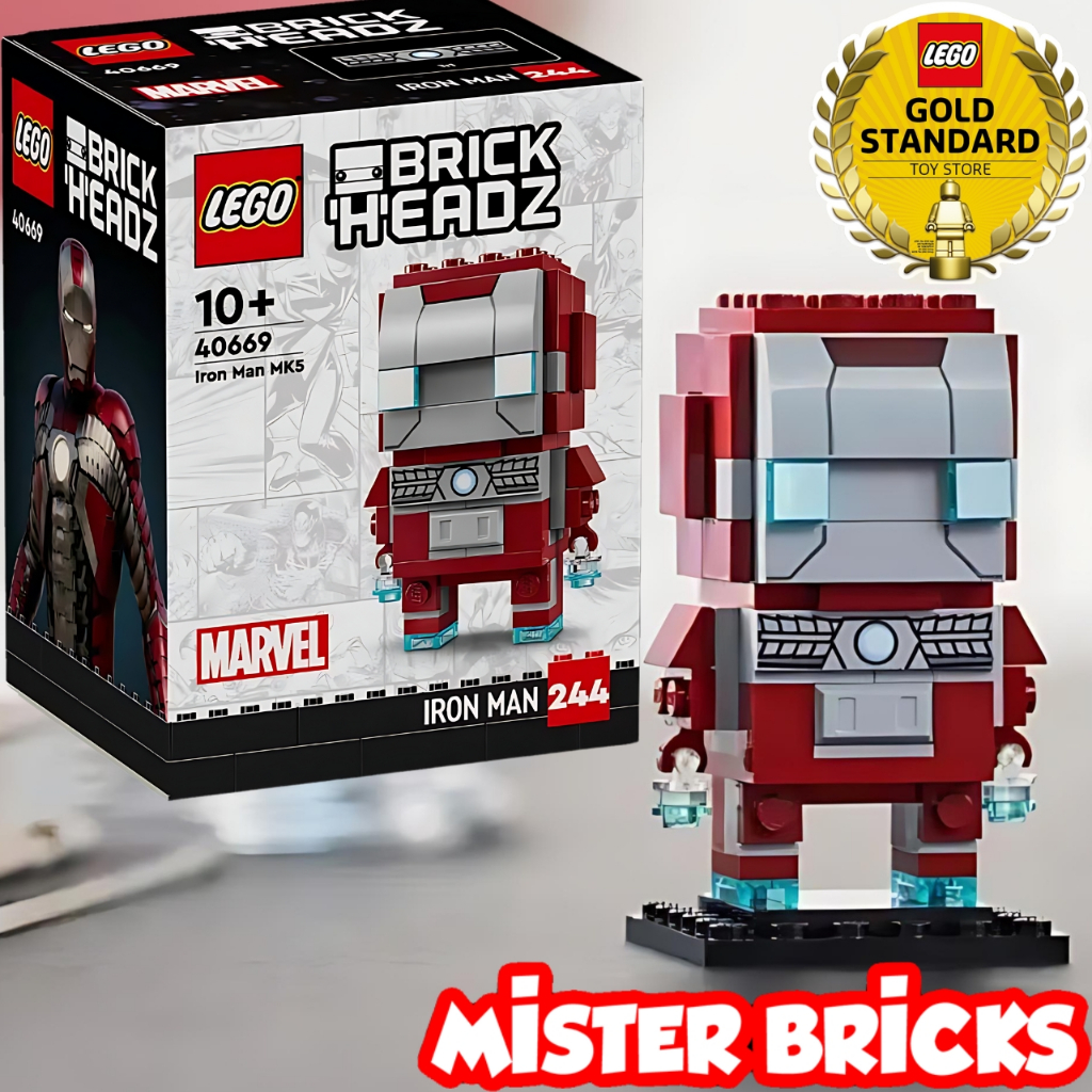 LEGO® BrickHeadz™ Marvel Iron Man MK5 Figure (40669) - ไอรอนแมน มาร์ค 5 ...
