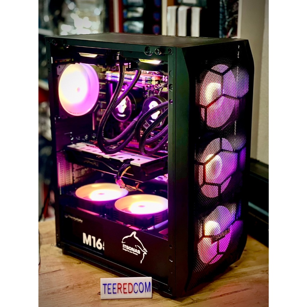 คอมประกอบ2CPU dual cpu INTEL Xeon E5 2697v2 X2 24c/48t. 2.7-3.5ghz Ram ecc 64gb Vga RX 570 8GB ...