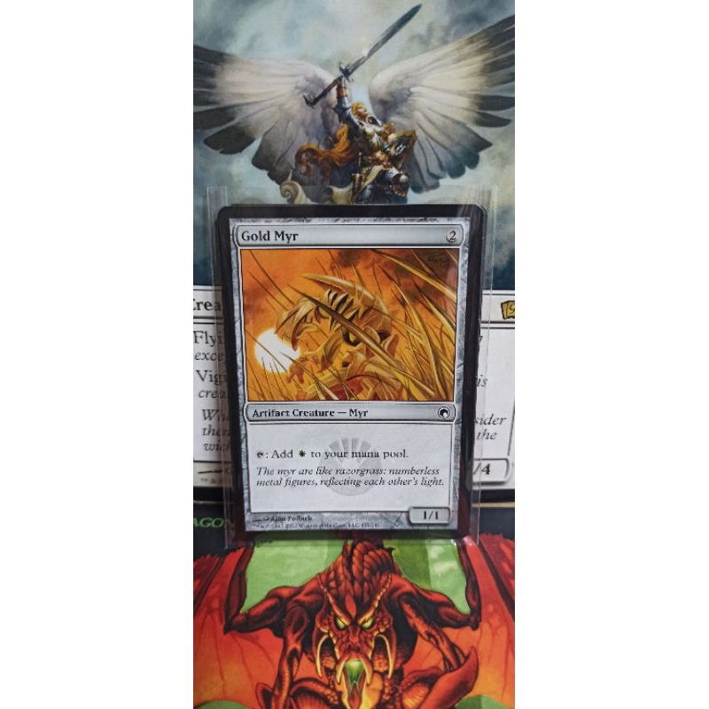 Gold Myr (Artifact) Magic The Gathering Original ของแท้ Condition : EX ...